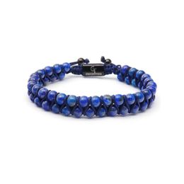 Gt Collection Bracelet 'Double-Bead' male Blue size One Size