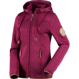 active by Lascana Damen Fleecejacke beere Gr&ouml;&szlig;e 32/34