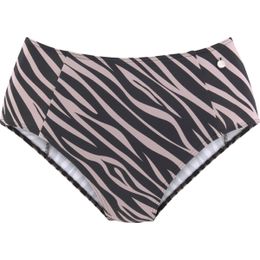 Lascana Damen Highwaist-Bikini-Hose schwarz-bedruckt Gr&ouml;&szlig;e 42