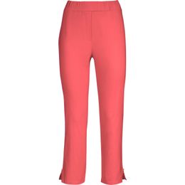 Damen 7/8-Hose in Bengalin-Qualit&auml;t korallenrot Gr&ouml;&szlig;e 36
