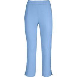 Damen 7/8-Hose in Bengalin-Qualit&auml;t bleu Gr&ouml;&szlig;e 44