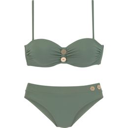 Vivance Damen B&uuml;gel-Bandeau-Bikini oliv Gr&ouml;&szlig;e 36B