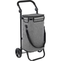 HEINE HOME unisex Einkaufstrolley grau Gr&ouml;&szlig;e H/B/T ca. 96x46,5x34 cm