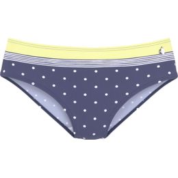 Lascana Damen Bikini-Hose oliv-gelb bedruckt Gr&ouml;&szlig;e 34
