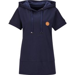 CREATION L PREMIUM Damen Sweatshirt mit &uuml;berlappender Schulter marine Gr&ouml;&szlig;e 38
