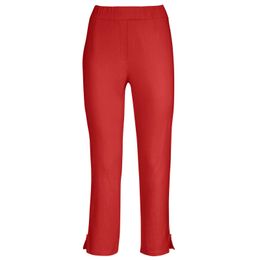 Damen 7/8-Hose in Bengalin-Qualit&auml;t rot Gr&ouml;&szlig;e 36