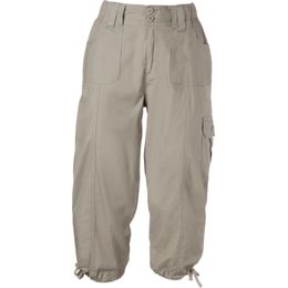 CR&Eacute;ATION L Damen Caprihose mit weitenverstellbarem Saum hellkhaki Gr&ouml;&szlig;e 36