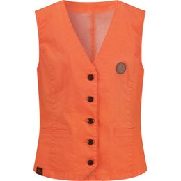 CR&Eacute;ATION L Damen Jeansweste in Stretch-Qualit&auml;t orange Gr&ouml;&szlig;e 50