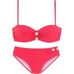 Vivance Damen B&uuml;gel-Bandeau-Bikini knallrot Gr&ouml;&szlig;e 44D