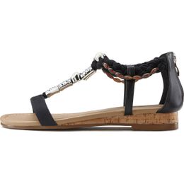 Lascana Damen Sandale schwarz Gr&ouml;&szlig;e 39