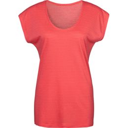 Beach Time Damen Kurzarmshirt koralle, creme Gr&ouml;&szlig;e 36/38
