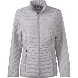 CR&Eacute;ATION L Damen Steppjacke mit leichter Wattierung hellgrau Gr&ouml;&szlig;e 46