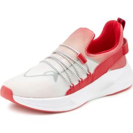 John Devin Damen Sneaker wei&szlig; / rot Gr&ouml;&szlig;e 42