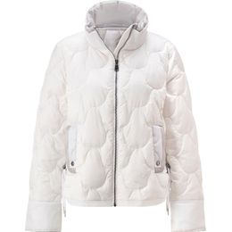 CR&Eacute;ATION L Damen Leichtdaunenjacke mit hochwertiger F&uuml;llung wei&szlig;-steingrau Gr&ouml;&szlig;e 38