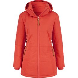 CR&Eacute;ATION L Damen Outdoorjacke mit abnehmbarer Kapuze und Jersey-B&uuml;ndchen terra Gr&ouml;&szlig;e 44