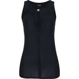 Lascana Damen Tanktop schwarz Gr&ouml;&szlig;e 36/38
