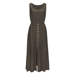 Lascana Damen Maxikleid khaki Gr&ouml;&szlig;e 38