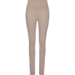 Lascana Damen Leggings beige Gr&ouml;&szlig;e 56/58