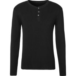 H.I.S. Herren Langarmshirt schwarz Gr&ouml;&szlig;e S
