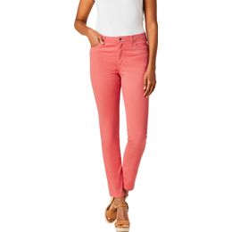 CREATION L PREMIUM Damen 5-Pocket-Jeans in weichem Materialmix mit Lyocell koralle Gr&ouml;&szlig;e 19