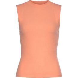 Lascana Damen Ripptanktop peach Gr&ouml;&szlig;e 40/42
