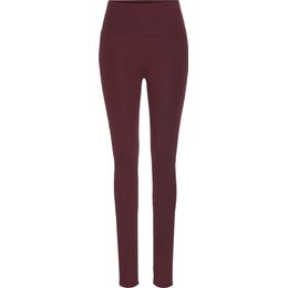 Lascana Damen Leggings weinrot Gr&ouml;&szlig;e 56/58
