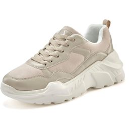 Lascana Damen Sneaker beige, Gr&ouml;&szlig;e 36