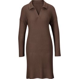CREATION L PREMIUM Damen Modal-Longshirt schoko Gr&ouml;&szlig;e 48/50