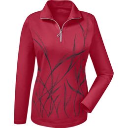 CR&Eacute;ATION L Damen Sweatshirt mit Motiv-Druck rot-gemustert Gr&ouml;&szlig;e 40