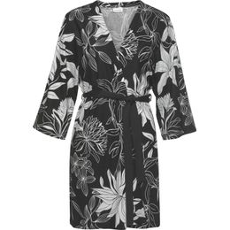 Lascana Damen Kimono schwarz Gr&ouml;&szlig;e 32/34