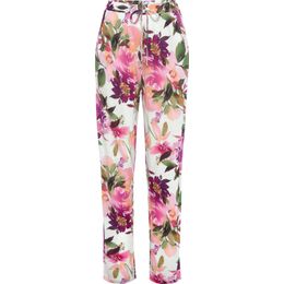 Damen Jerseyhose wei&szlig; bedruckt Gr&ouml;&szlig;e 34