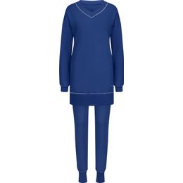 feel good Damen Hausanzug royalblau Gr&ouml;&szlig;e 52/54