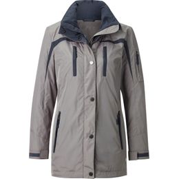 CR&Eacute;ATION L Damen Funktionsjacke wind- und wasserabweisend grau Gr&ouml;&szlig;e 21