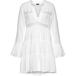 Lascana Damen Longbluse offwhite Gr&ouml;&szlig;e 32/34