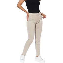 Ascari Damen Stretch-Jeans in R&ouml;hren-Form sand Gr&ouml;&szlig;e 19