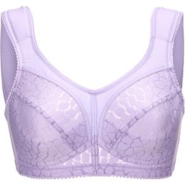 CR&Eacute;ATION L Damen Entlastungs-BH ohne B&uuml;gel mit Jacquard-Spitze flieder Gr&ouml;&szlig;e 105F