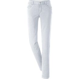 Ascari Damen Stretch-Jeans in R&ouml;hren-Form wei&szlig; Gr&ouml;&szlig;e 21