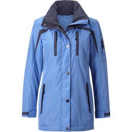 CR&Eacute;ATION L Damen Funktionsjacke wind- und wasserabweisend mittelblau Gr&ouml;&szlig;e 46