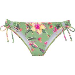 Lascana Damen Bikini-Hose salbei-pink bedruckt Gr&ouml;&szlig;e 36