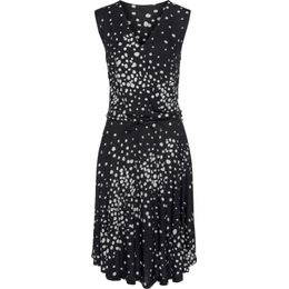 Vivance Damen Jerseykleid schwarz-wei&szlig;-bedruckt Gr&ouml;&szlig;e 40