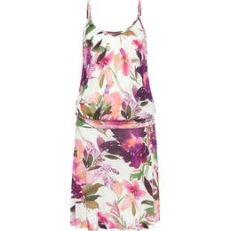 Damen Jerseykleid wei&szlig; bedruckt Gr&ouml;&szlig;e 38