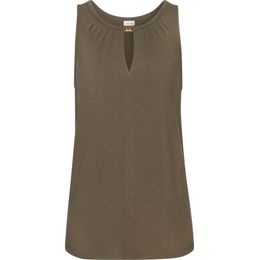 Lascana Damen Tanktop taupe Gr&ouml;&szlig;e 44/46