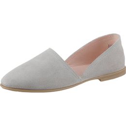 Heine Damen Slipper hellgrau Gr&ouml;&szlig;e 36