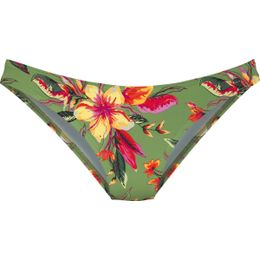 Lascana Damen Bikini-Hose salbei-pink bedruckt Gr&ouml;&szlig;e 32