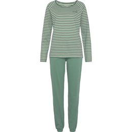 Vivance Dreams Damen Pyjama gr&uuml;n Gr&ouml;&szlig;e 40/42