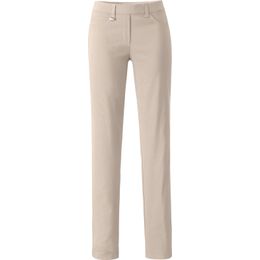Ascari Damen Stretch-Hose in Schlupfform, Bengalin beige Gr&ouml;&szlig;e 22