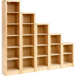 HEINE HOME unisex Regal gelaugt-ge&ouml;lt Gr&ouml;&szlig;e 180x40x29 cm - 6 F&auml;cher