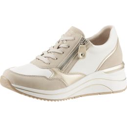 Remonte Damen Sneaker , f&uuml;r orthop&auml;dische Einlagen geeignet wei&szlig;-beige Gr&ouml;&szlig;e 40