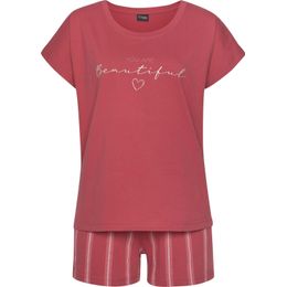 Damen Shorty rot-gestreift Gr&ouml;&szlig;e 44/46