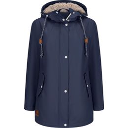 CR&Eacute;ATION L Damen Jacke mit Teddy-Futter marine Gr&ouml;&szlig;e 46